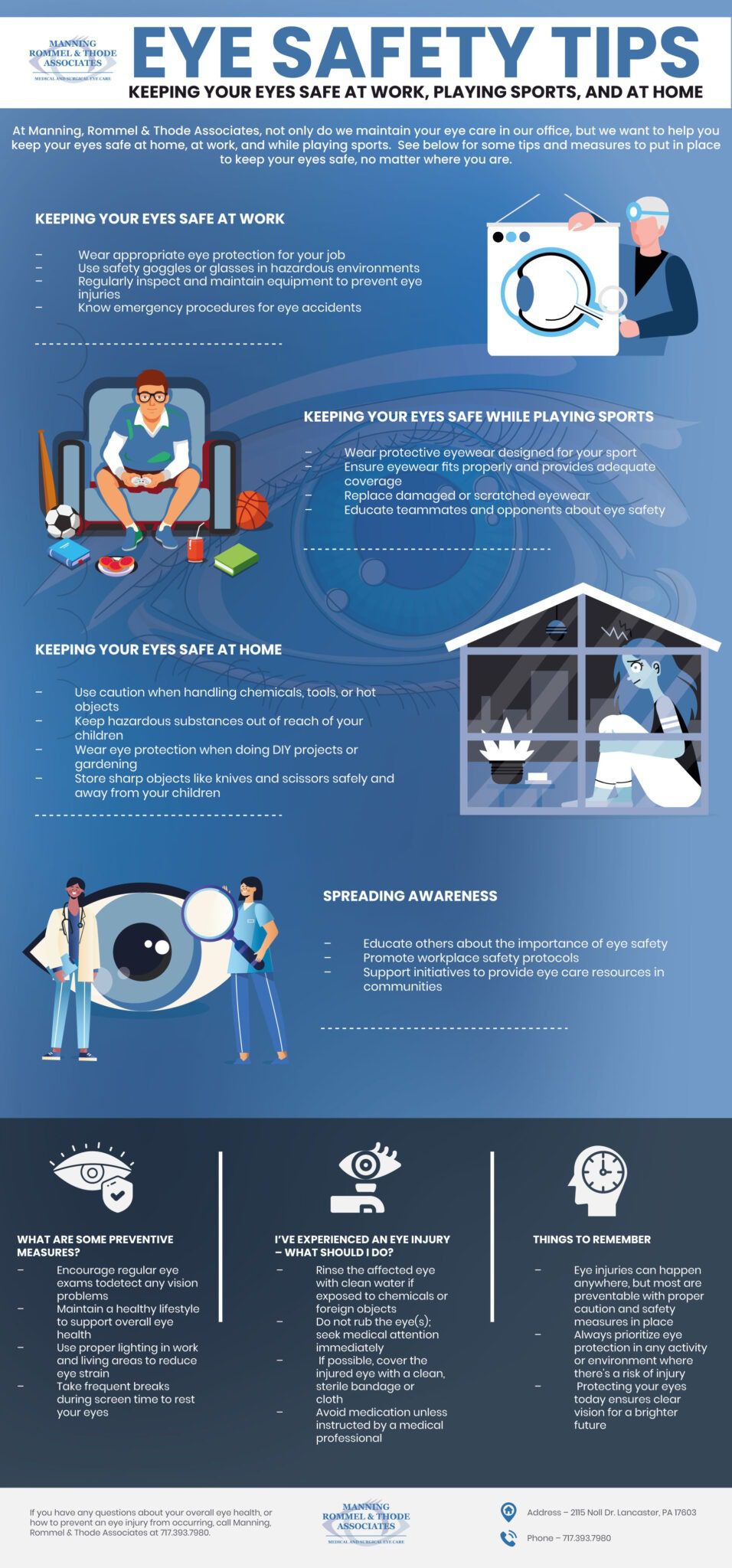 Eye Safety Tips [Infographic] - Manning Rommel & Thode Associates